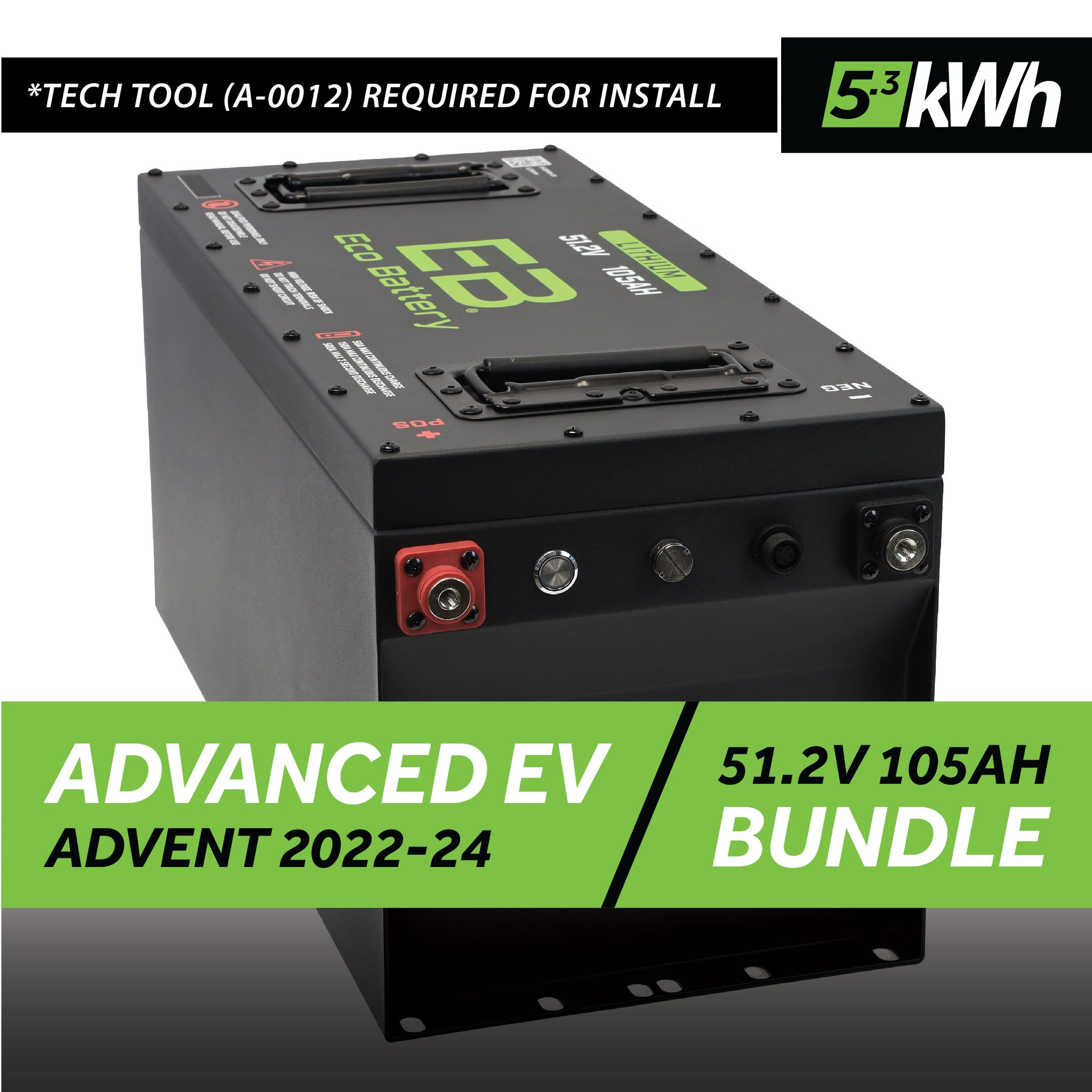 51V 105AH Skinny Battery Bundle / Advanced EV Advent / 2022-24 – Eco Battery