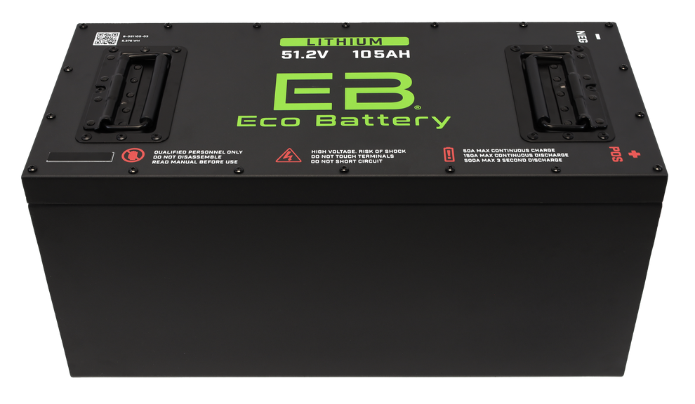 51V 105Ah Skinny LiFePO4 Golf Cart Battery | Eco Battery