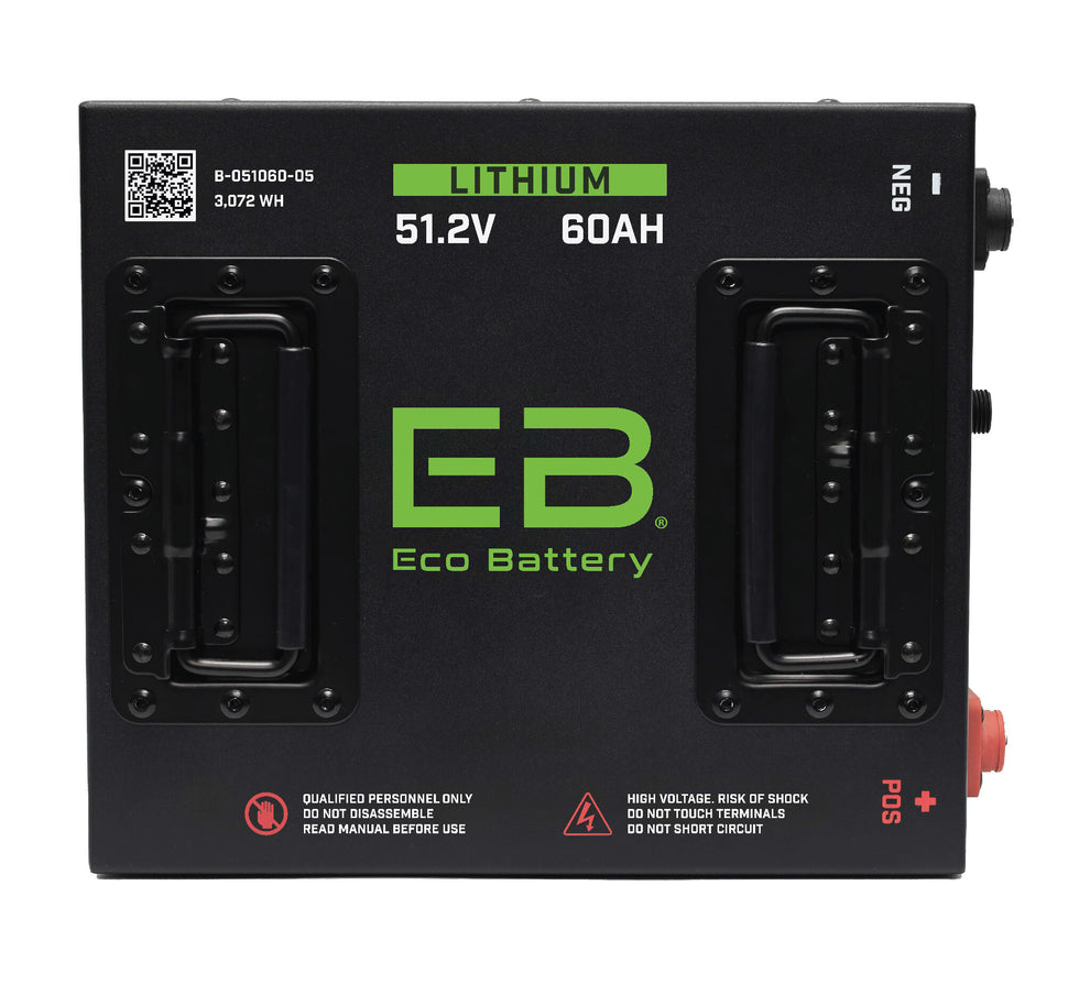 51V 60Ah Cube LiFePO4 Golf Cart Battery | Lithium Battery | Eco Battery
