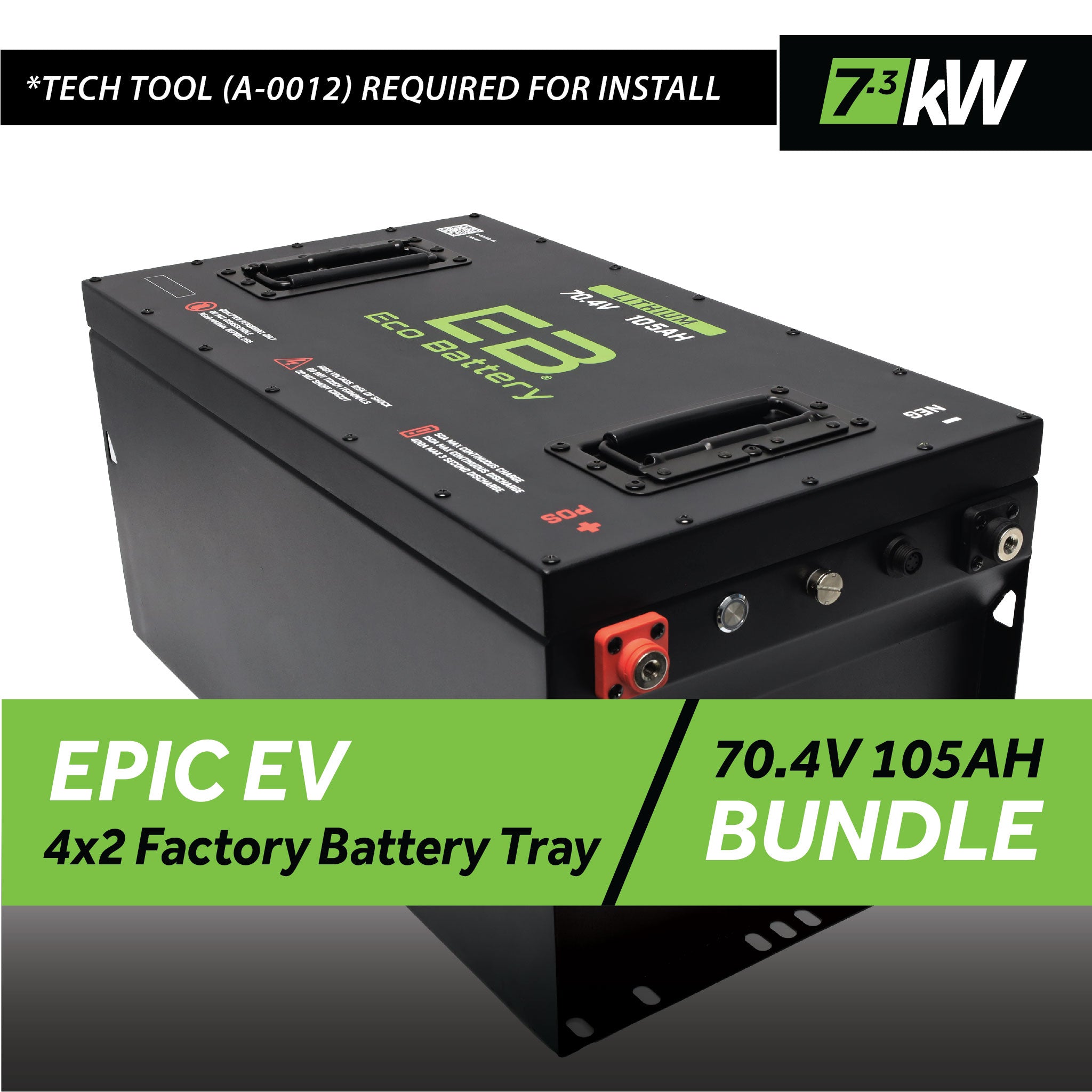 70V 105AH Battery Bundle / Epic EV (4 x 2 Factory Battery Tray) – Eco ...