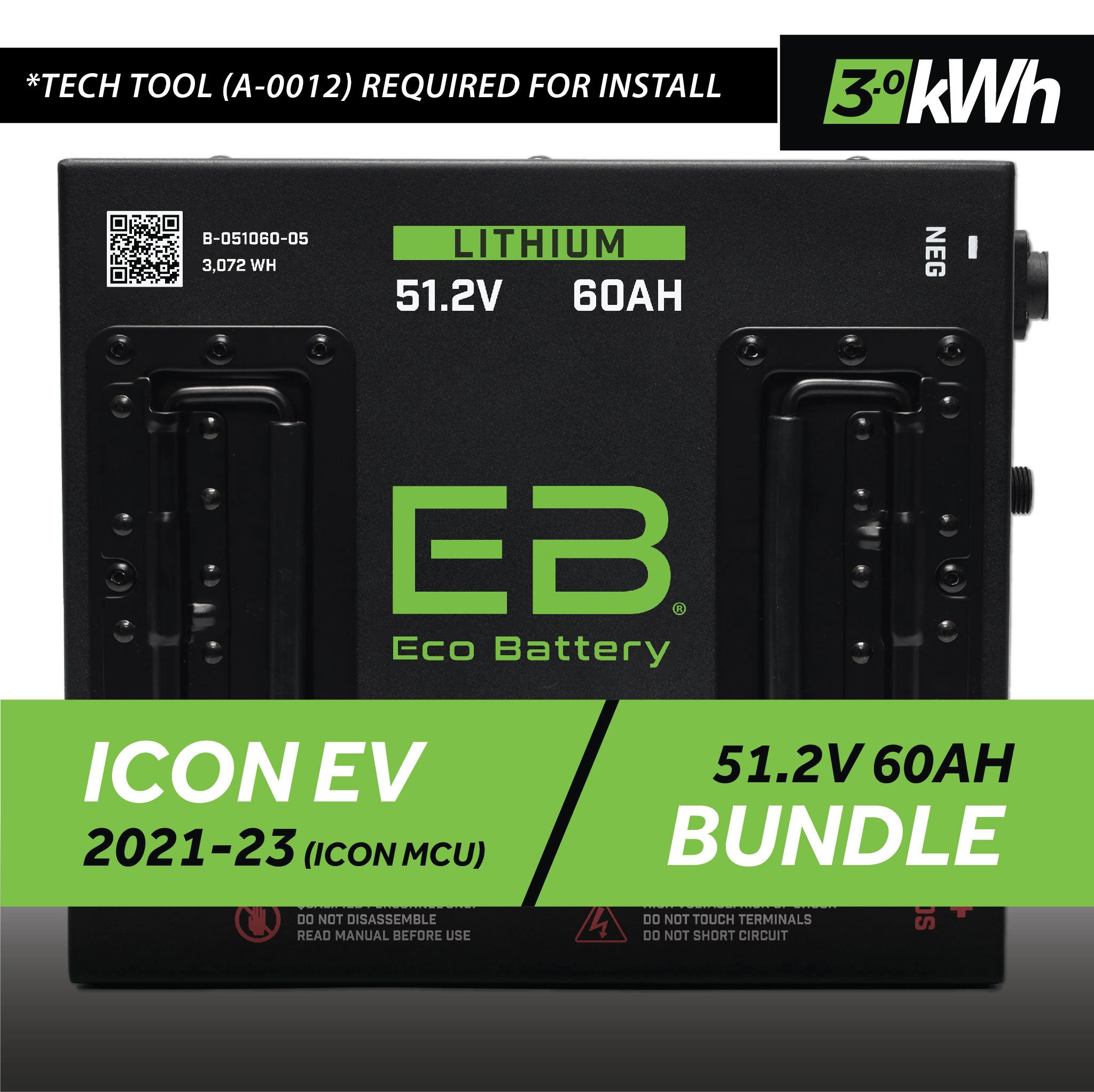 51V 60AH Battery Bundle / ICON EV / 2021-23 (ICON MCU) – Eco Battery