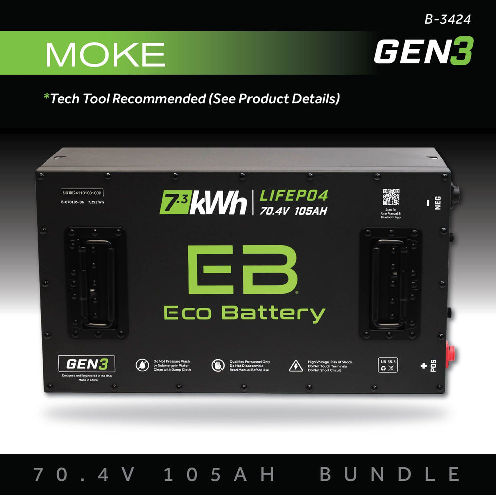 70V 105AH Battery Bundle / Moke – Eco Battery